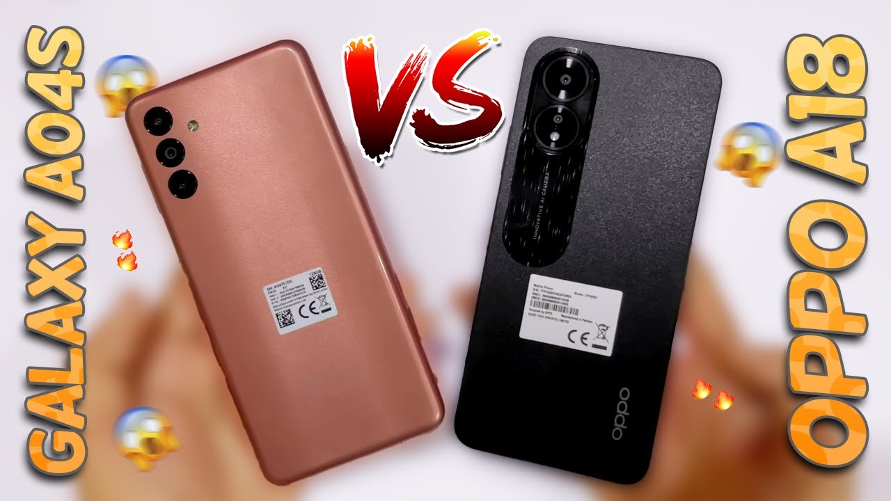 Galaxy A04s vs Oppo A18 Comparison | Low Range Smartphones - YouTube