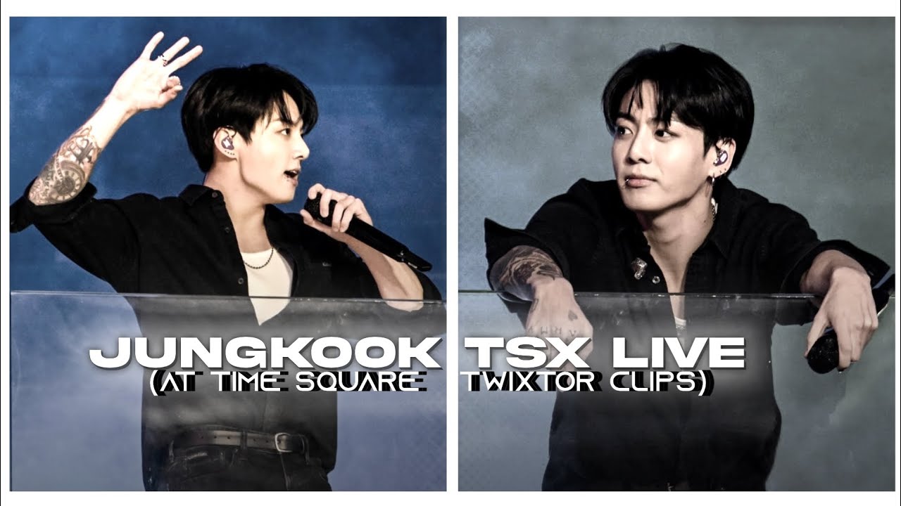 [HD] Jungkook TSX Live at time square (Twixtor/ Velocity) Clips - YouTube