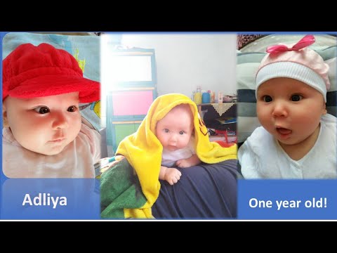 Adliya is playing and dancing at age year 1 - 2019