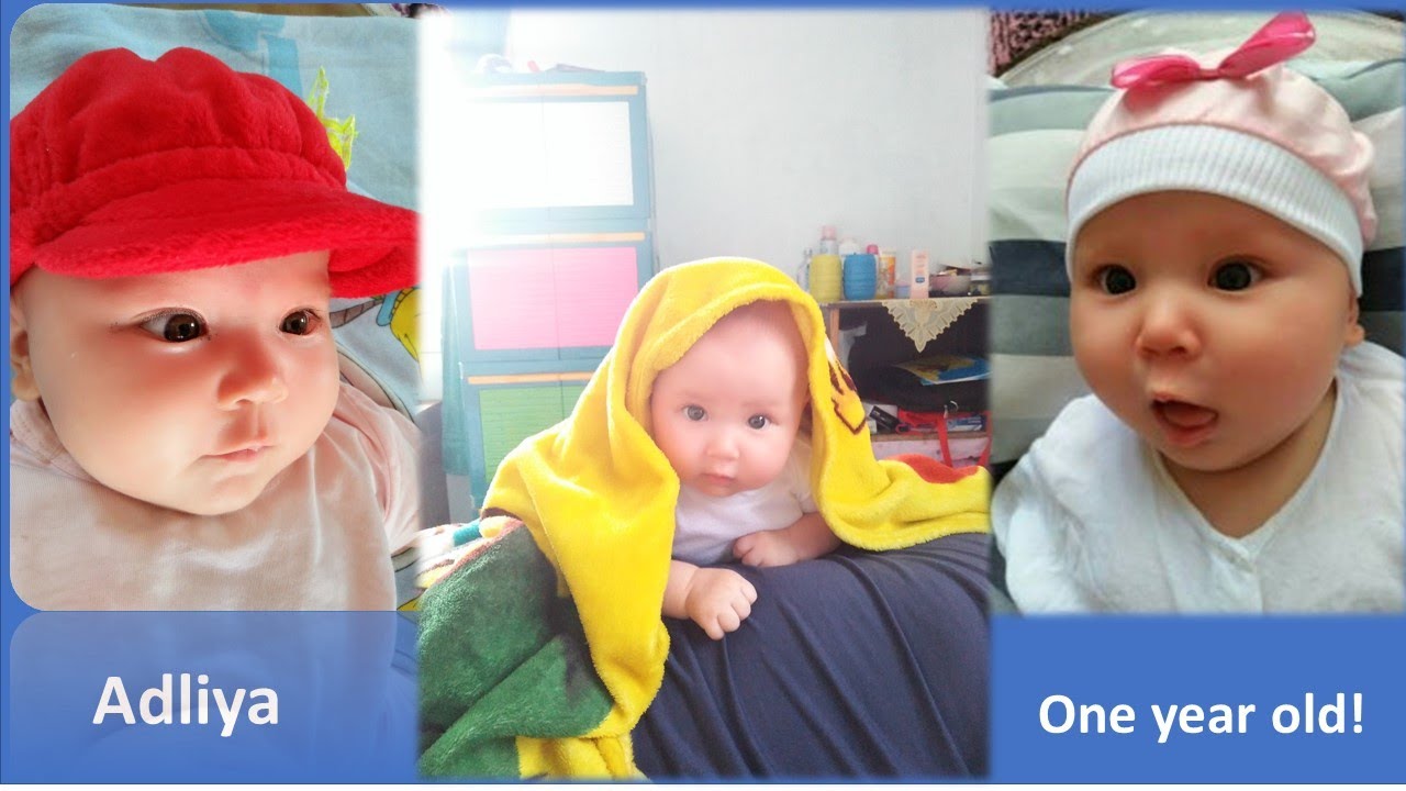 Adliya is playing and dancing at age year 1 - 2019 - YouTube