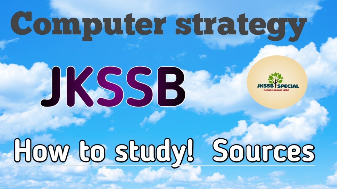 Computer strategy for JKSSB Exams! - YouTube