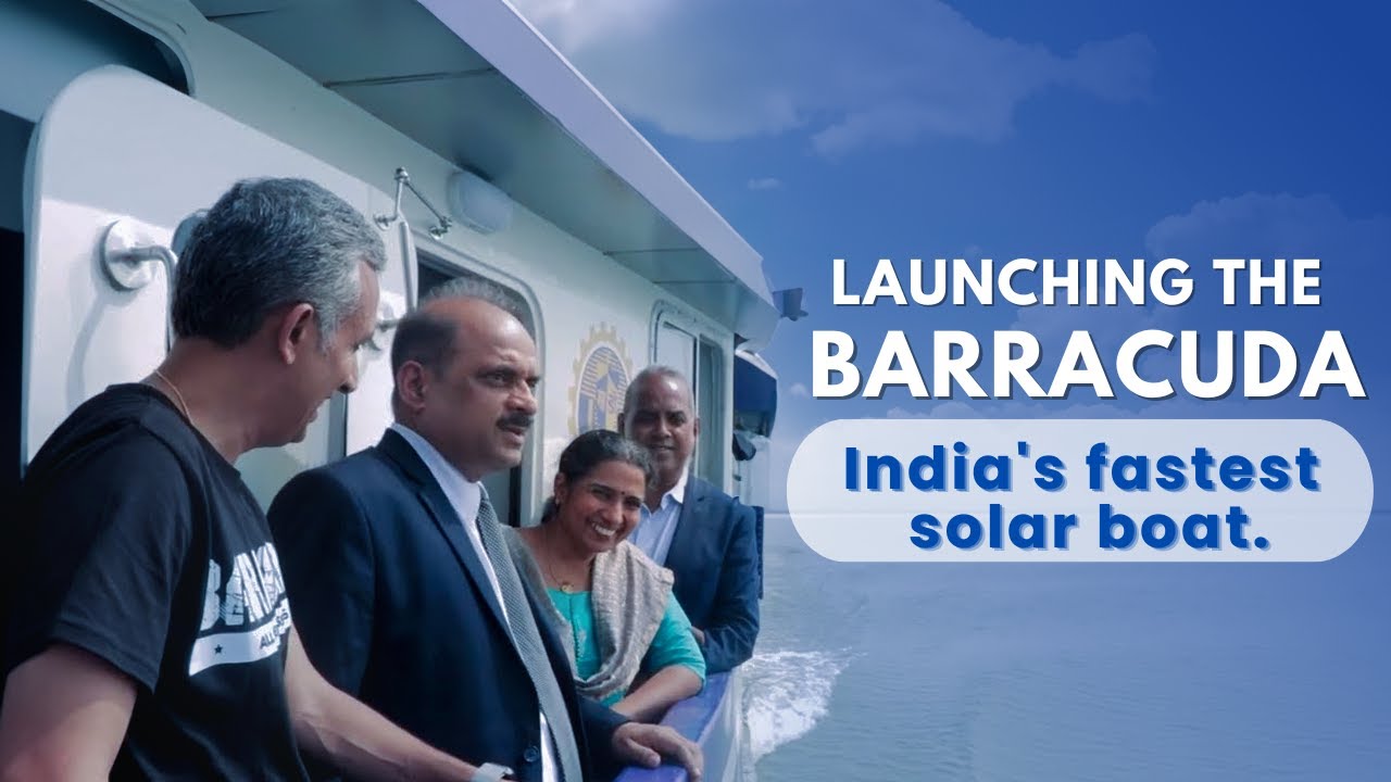 Barracuda: India's Fastest Solar Electric Boat - Launch Video | Navalt ...