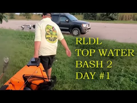 RLDL TOP WATER BASH - DAY 1 - ILLINOIS BASS FISHING - Kayak Fishing ...