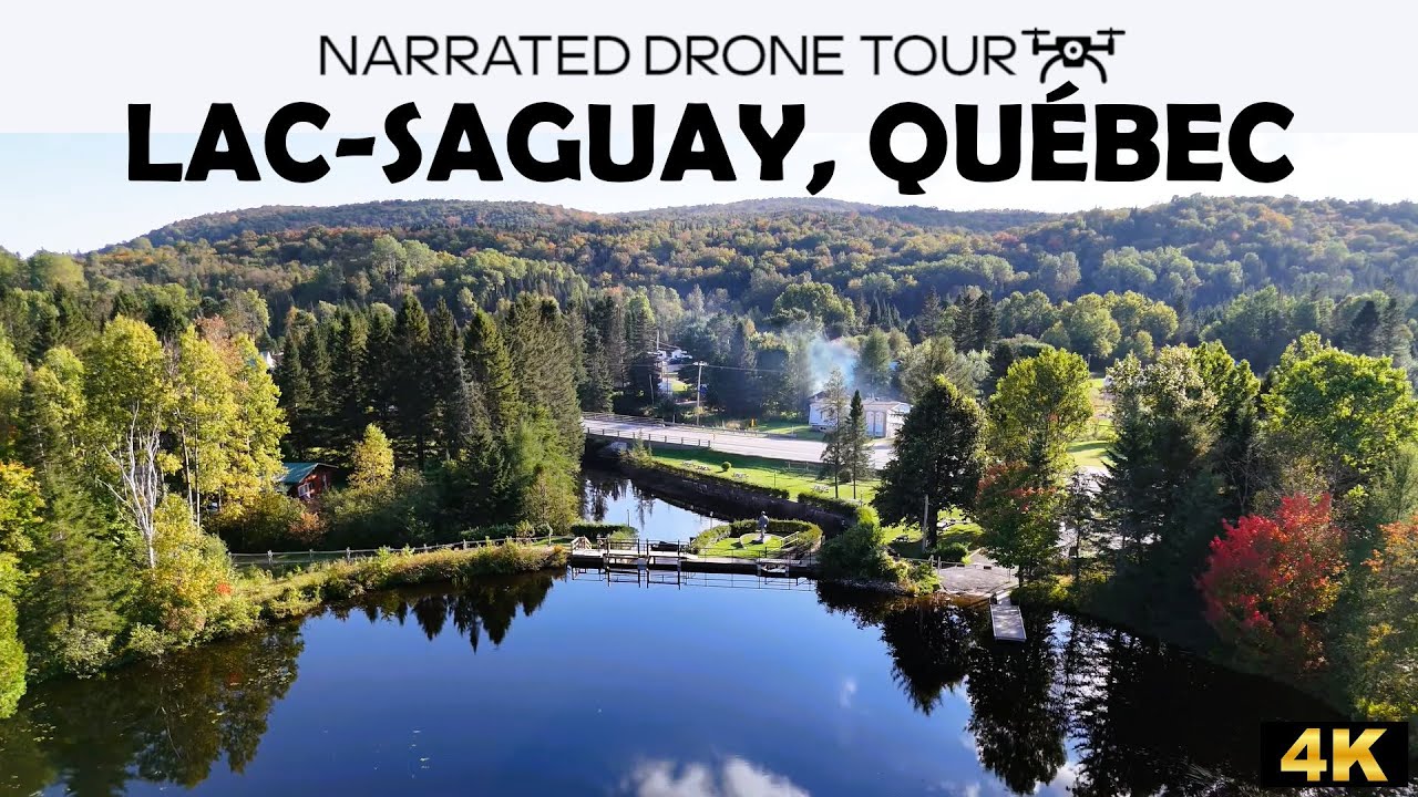 ⚜️ Stunning Aerial Views of Lac-Saguay, Québec | DJI Mini 4 Pro 4K ...