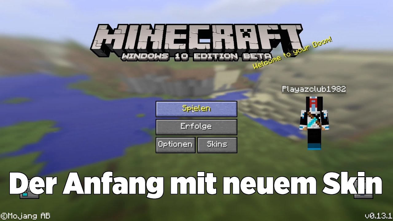 Minecraft Windows 10 Edition Beta 02- Der Anfang mit neuem Skin [PC ...