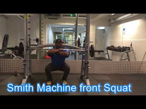 smith machine front squat - YouTube