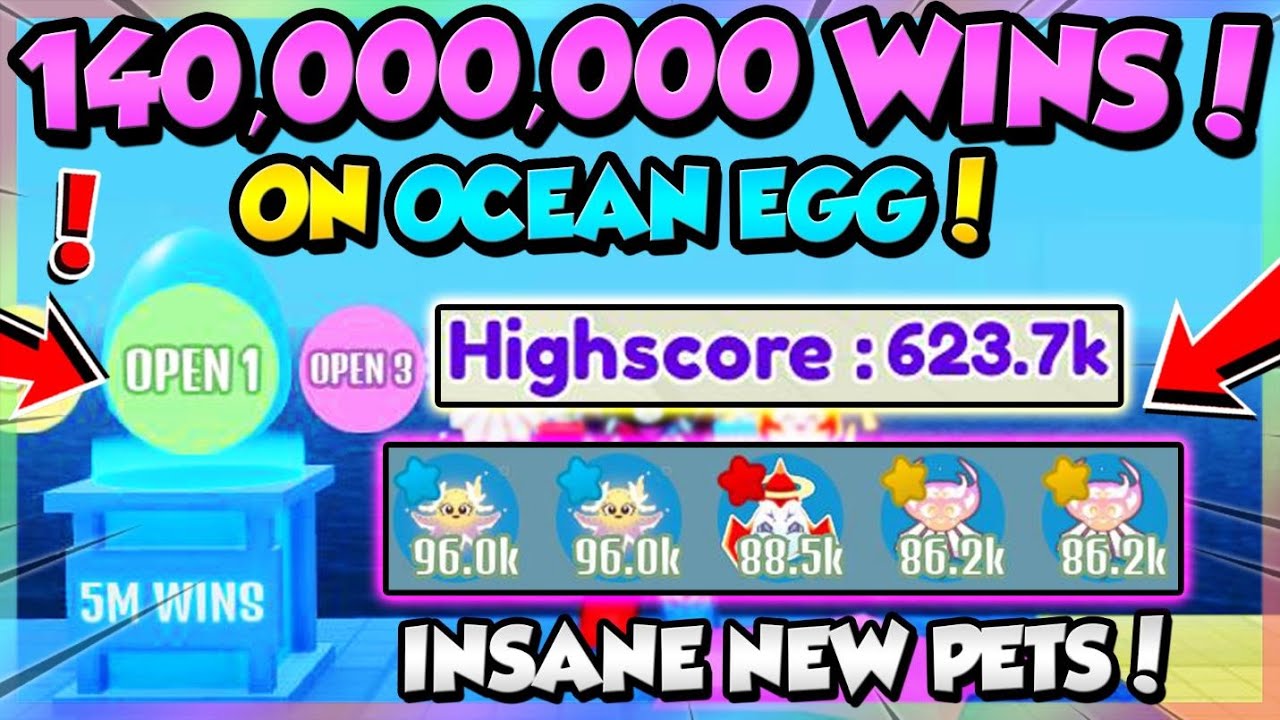 🤑SPENDING *140M+ WINS* ON NEW 🌊OCEAN EGG!! (Race Clicker Roblox) - YouTube