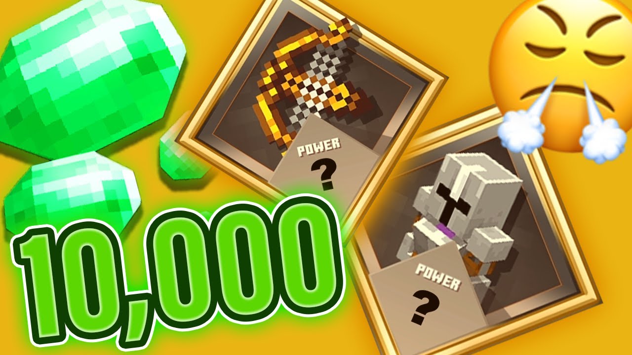 Spending 10,000 EMERALDS - Minecraft Dungeons Unique Gear - YouTube