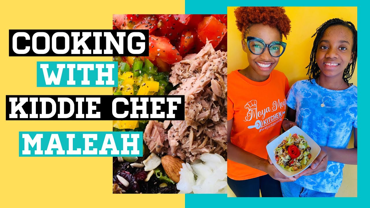 Tuna Salad|Cooking with Kiddie Chef Maleah|Moya Moy’s Kitchen| - YouTube