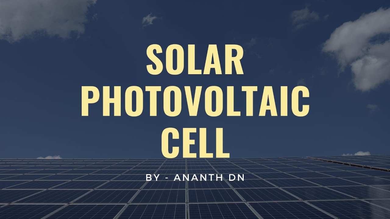 SOLAR PHOTOVOLTAIC CELL| CHEMISTRY| #chemistry #renewableenergy # ...