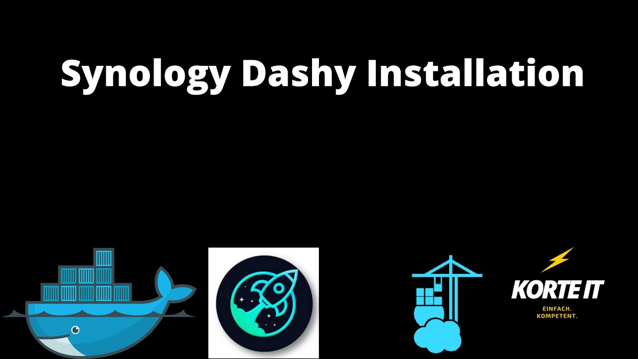 Synology Dashy Installation - YouTube