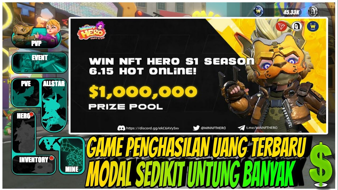 AKHIRNYA SUDAH BISA HASILKAN UANG GUYS DI GAME INI | WIN NFT HERO - YouTube