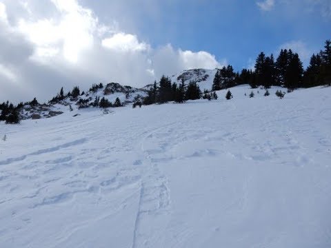 Splitboarding on MT Trelease 12/1/17 - YouTube