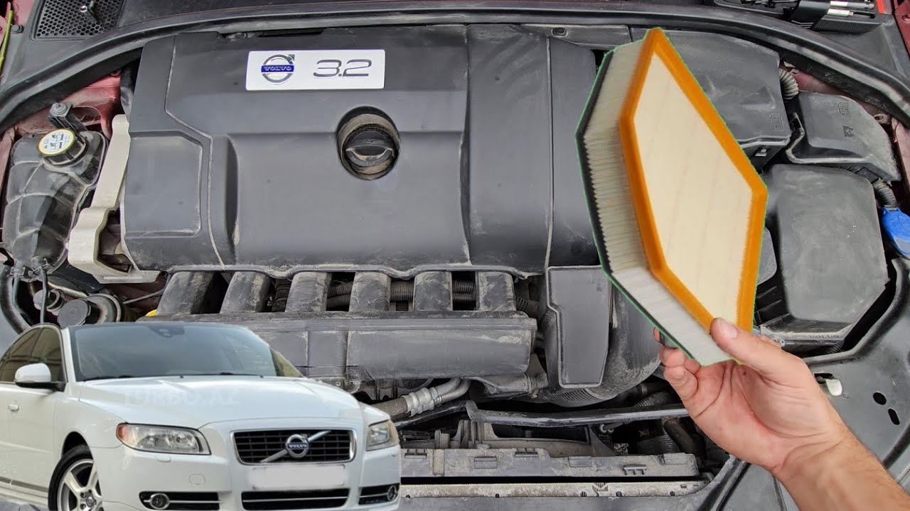 3.2 Volvo S80 Air Filter Change D5 - YouTube