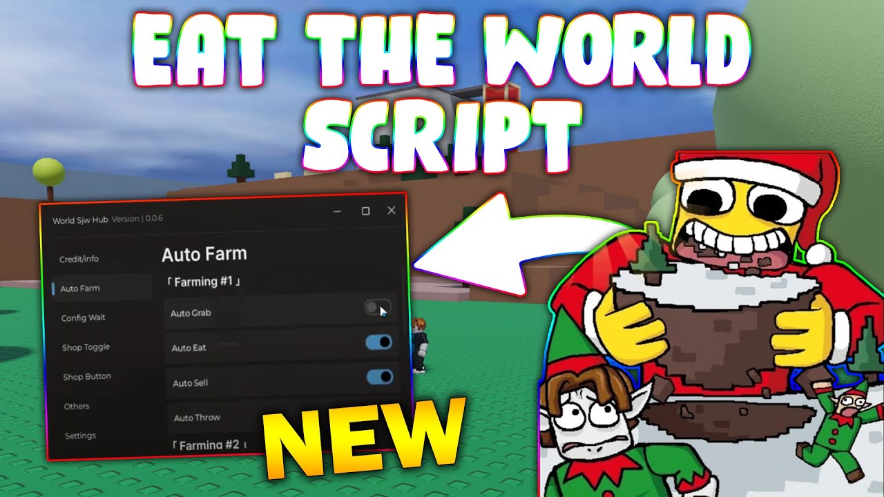 *NEW* Eat the World Script (PASTEBIN 2024) (COLLECT ALL, AUTO GRAB/EAT, AUTO TP RANDOM , AUTO ...