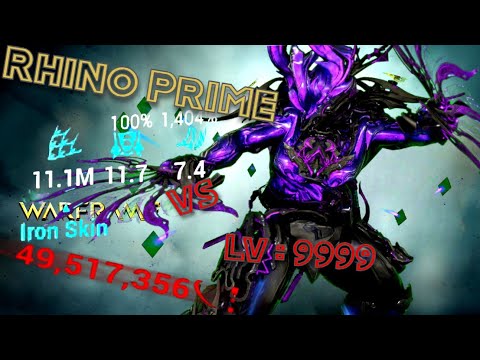 Rhino Prime | The Best Tank in Warframe | Steel Path Build vs Level ...
