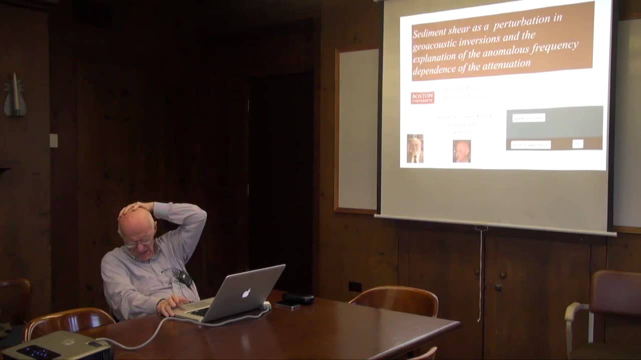 Allan Pierce talks to the WHOI Ocean Acoustics and Signals Lab - YouTube