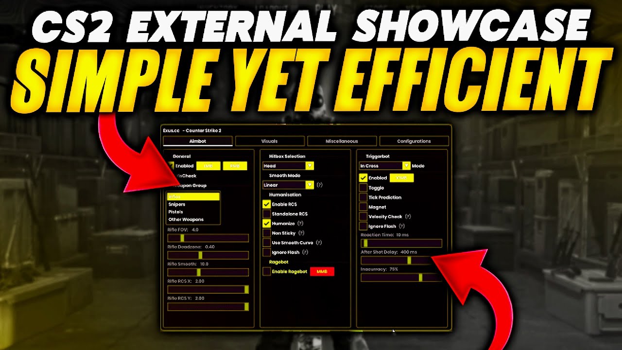 EXUS The CS2 External Cheat With GAMBLING Mini Games - YouTube
