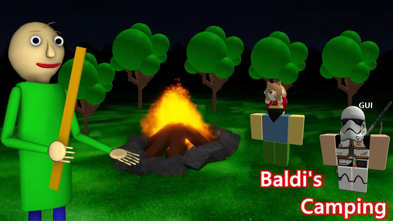 BALDI'S BASICS FIELD TRIP: CAMPING - YouTube