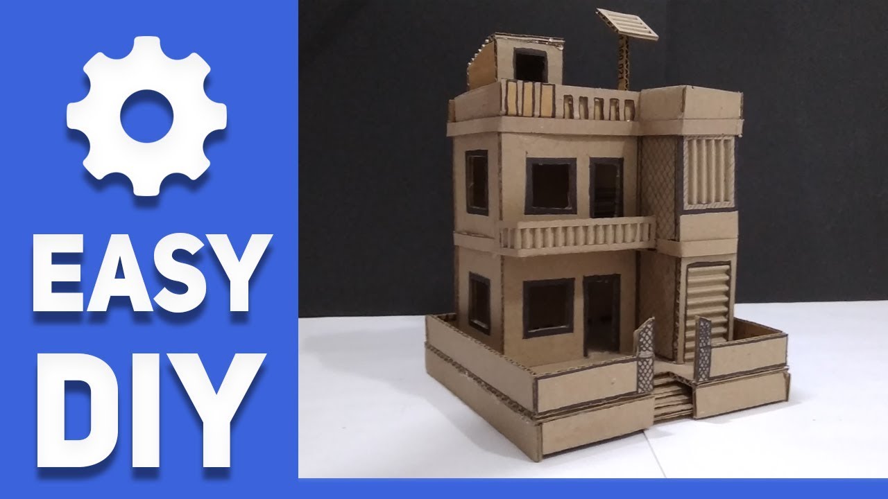 coolest cardboard Beautiful Modern House from Cardboard - DIY Channel ...