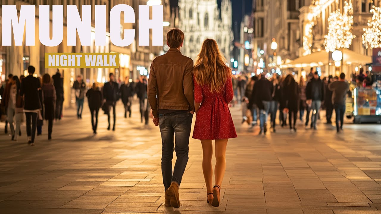 Magical Munich Night Germany, March 2025 | Walking Tour Nightlife 4K ...