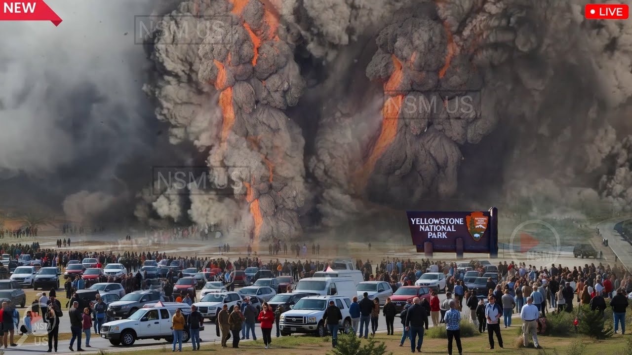 Huge Eruption In Yellowstone! Horrific Camera 2nd Hydrothermal Explodes ...