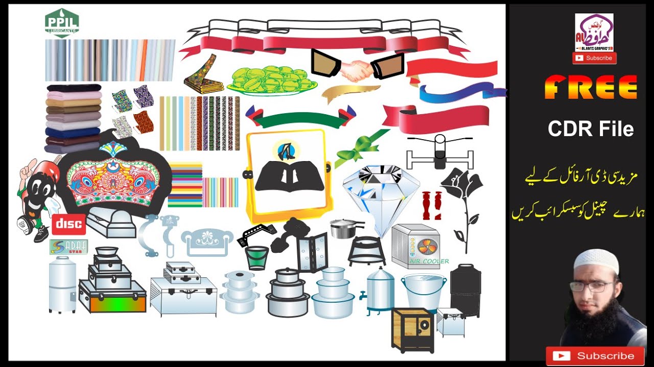 How to free download Vector , png. cdr file by Alhafizgraphics313 - YouTube