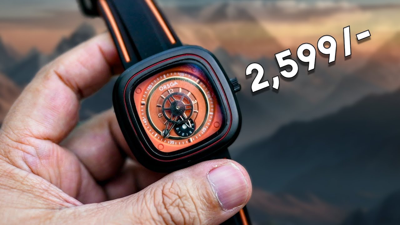 This is a unique looking watch - TAGUS Analog Dial Men's Orange Black ...