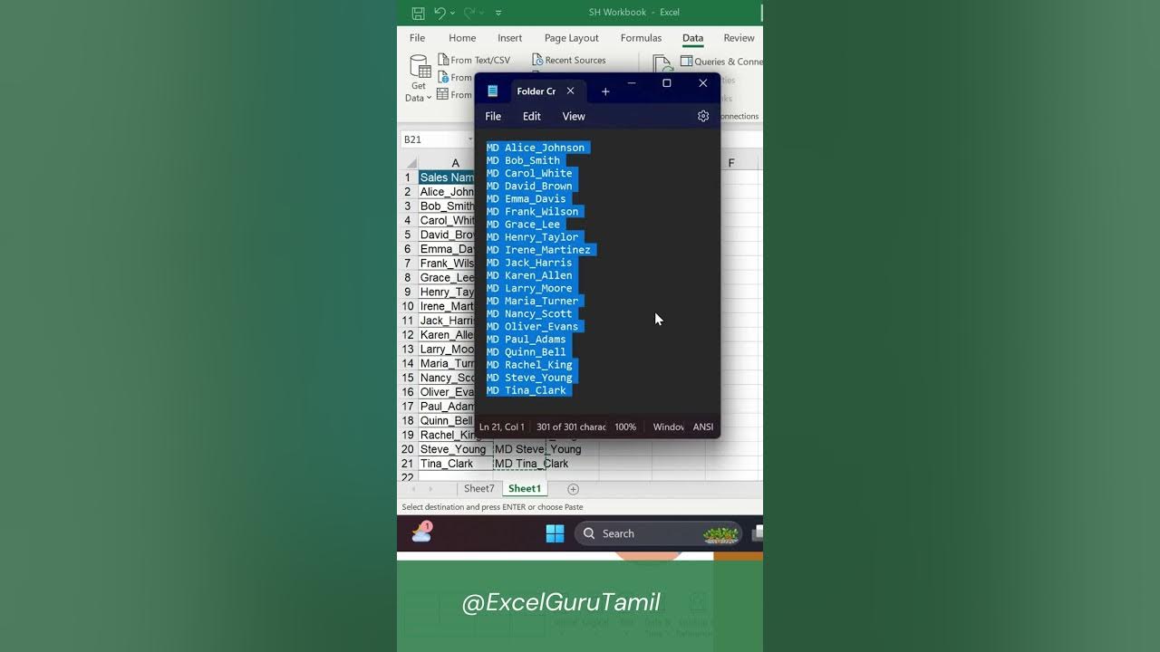 Create Folders In Seconds Using Excel | Step-by-Step Tutorial 📁⌨️ - YouTube