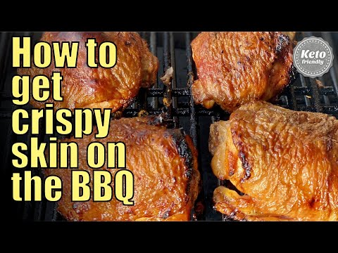 BBQ Chicken crispy skin!  How to smoke BBQ chicken on the Kamado Joe and get crispy skin | SDBBQ