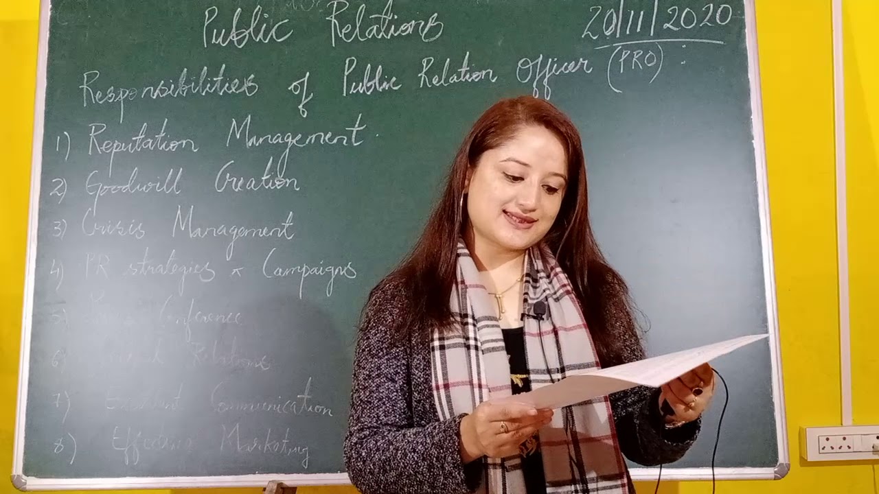 Class 11 Mass Media And Communication Chapter 5 - Public Relations ...