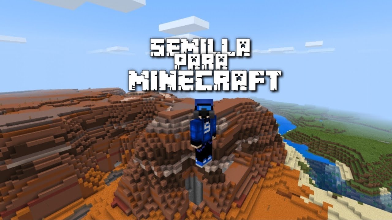 Super semilla con Bioma de meseta!!!!🙀🙀|MINECRAFT PE 1.14| - YouTube