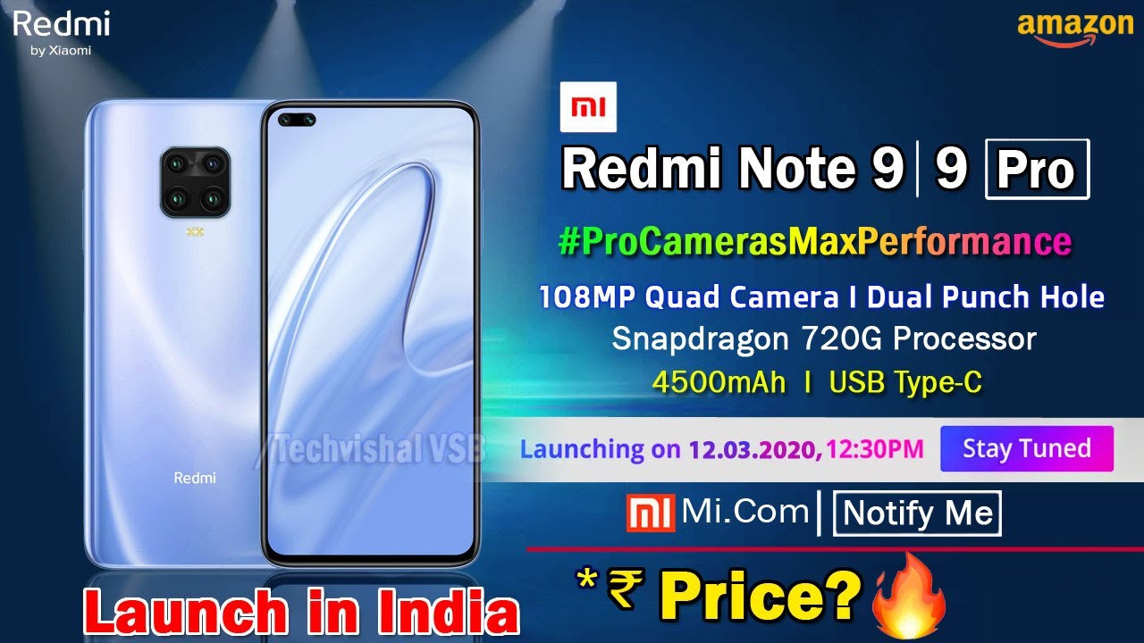Redmi Note 9 Pro - Price, First Look, Full Specifications, 108MP | SD ...