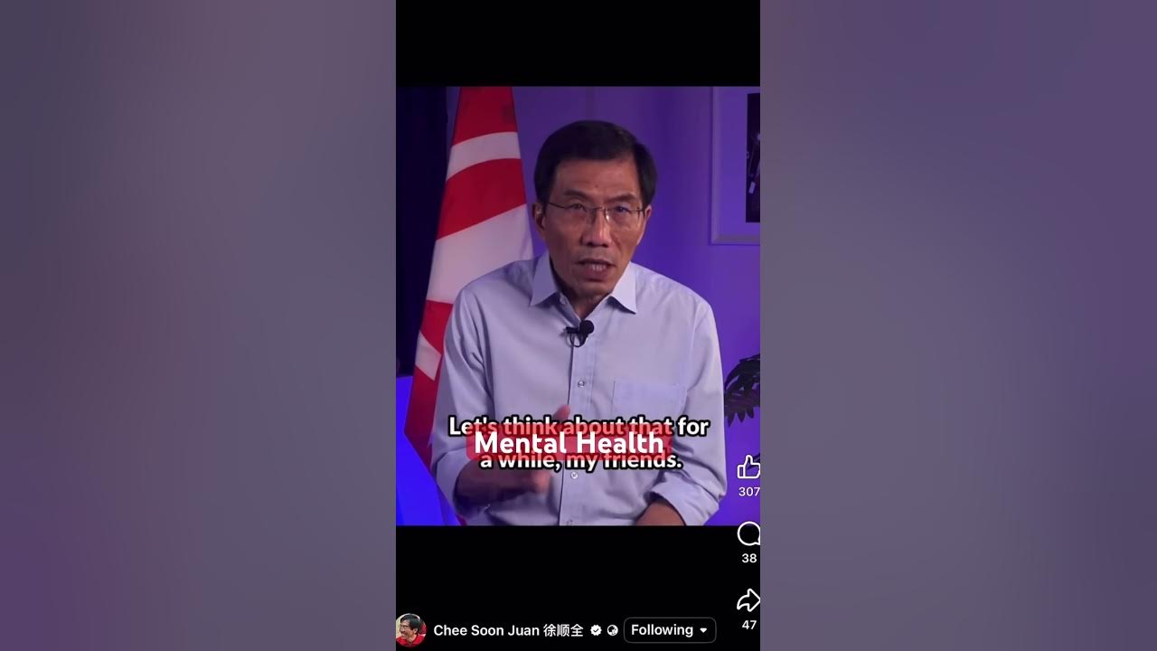 Chee Soon Juan on Mental Health #singapore #2025 #asia #cheesoonjuan - YouTube