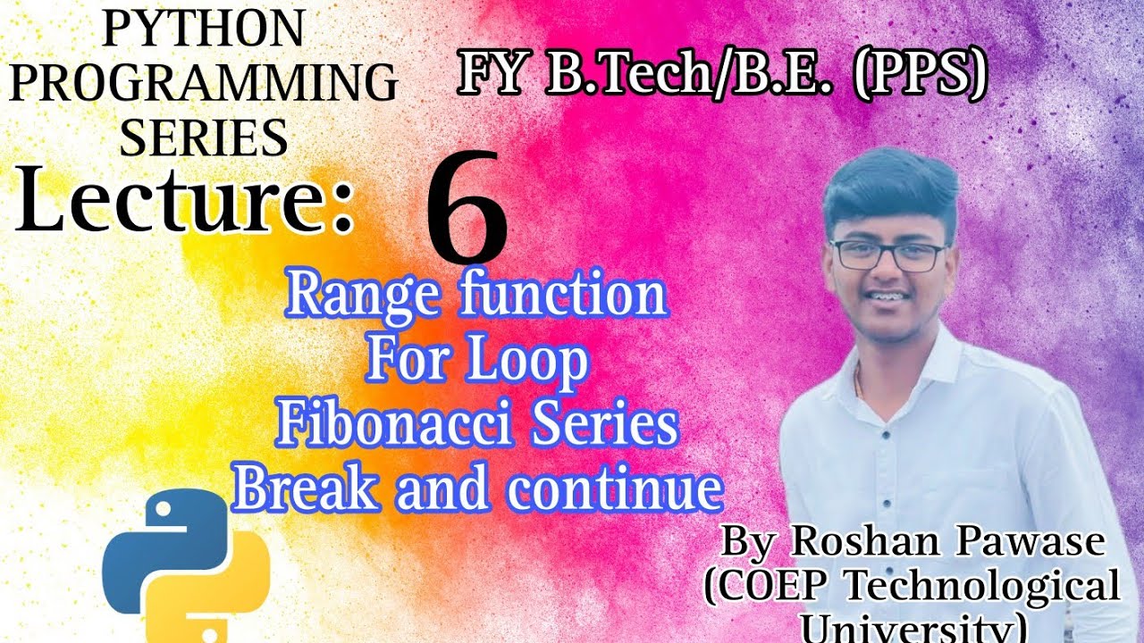 PYTHON PROGRAMMING LECTURE 6 - YouTube