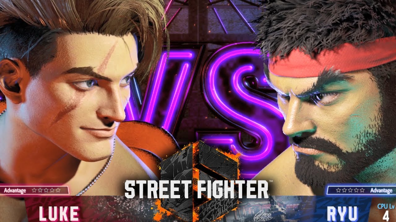 Street Fighter 6 Game play | Luke Vs Ryu Fight - YouTube
