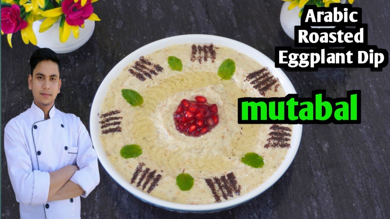 mutabal recipe /arabic roasted eggplant dip /mutabbal recipe arabic ...