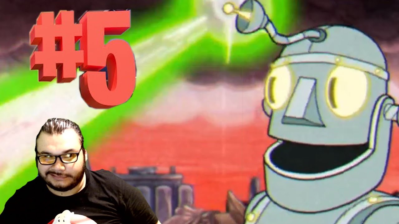 CUPHEAD!!! CAP5 Ratón disfrazado de Gato y un Robot - YouTube