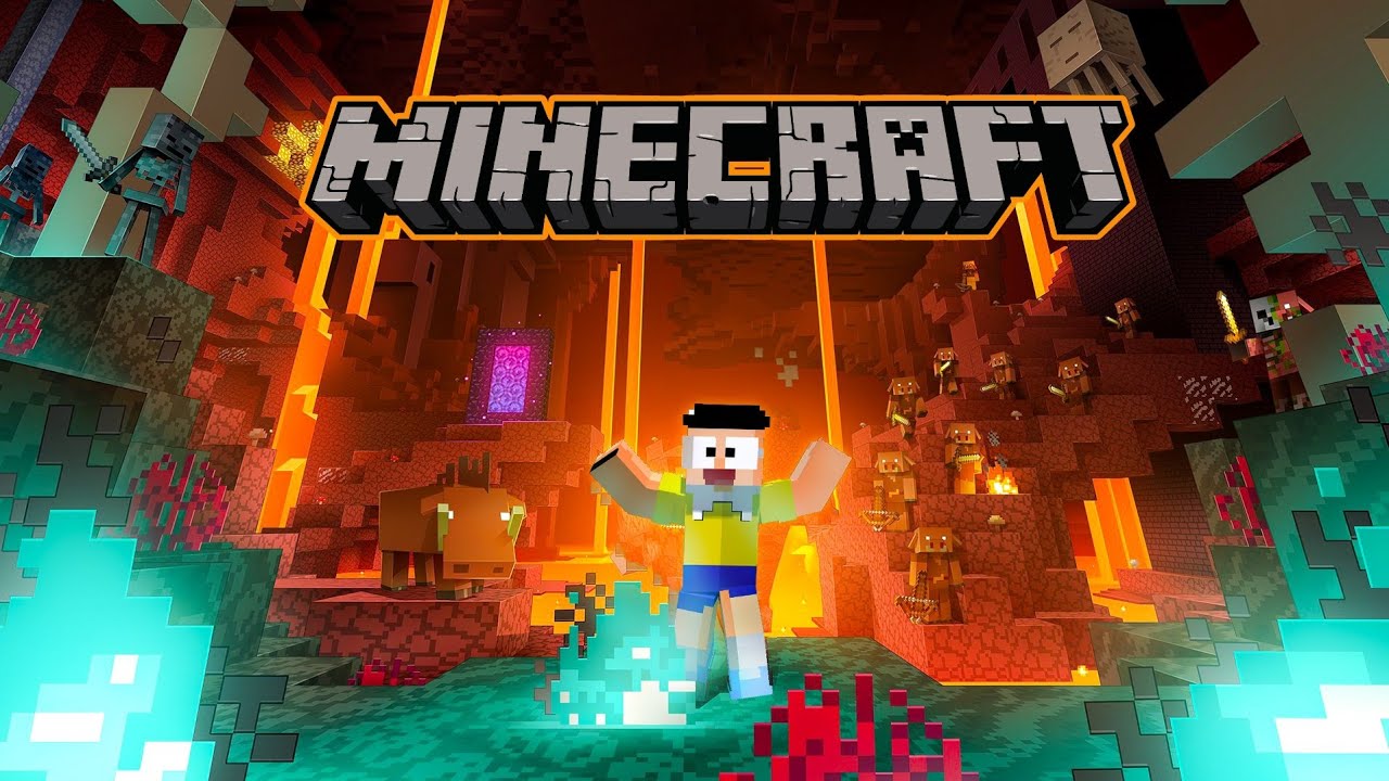 Man explore the Nether for the first time - YouTube