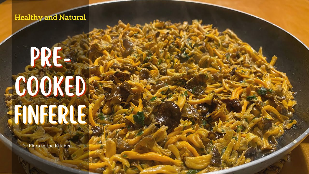 Pre-cooked Finferle or Cantharellus Lutescens. How to pre-cook Finferle ...