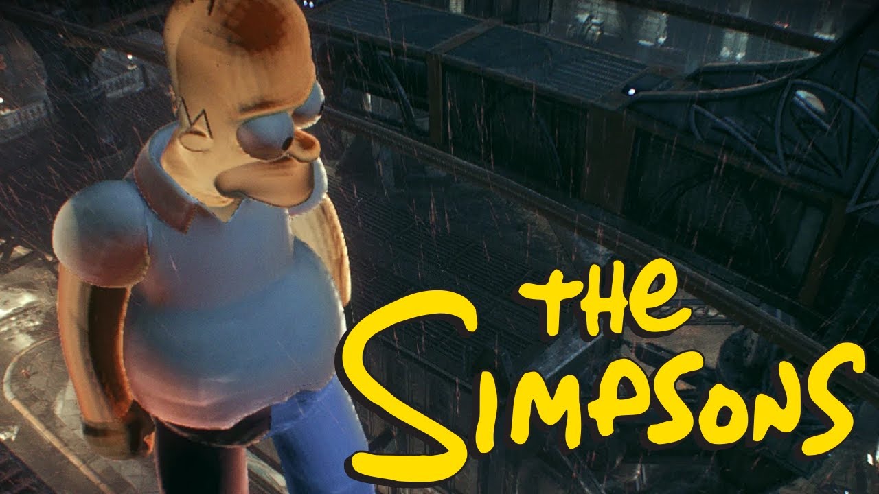 I modded Homer Simpson in Batman Arkham Knight - YouTube