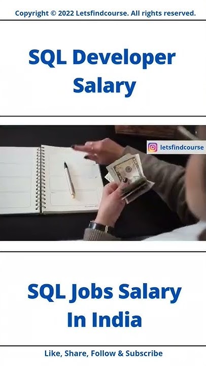 SQL Developer Salary #sql #shorts - YouTube