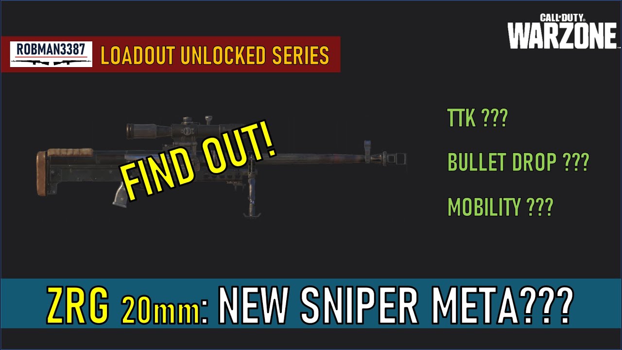 COD Warzone Loadout: Best ZRG Sniper Build Season 3 - YouTube