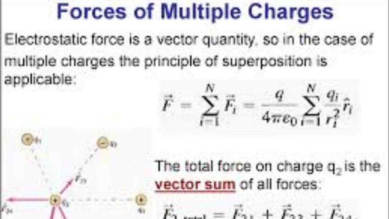 Class XII Force between multiple Charges or Principle of Superposition ...