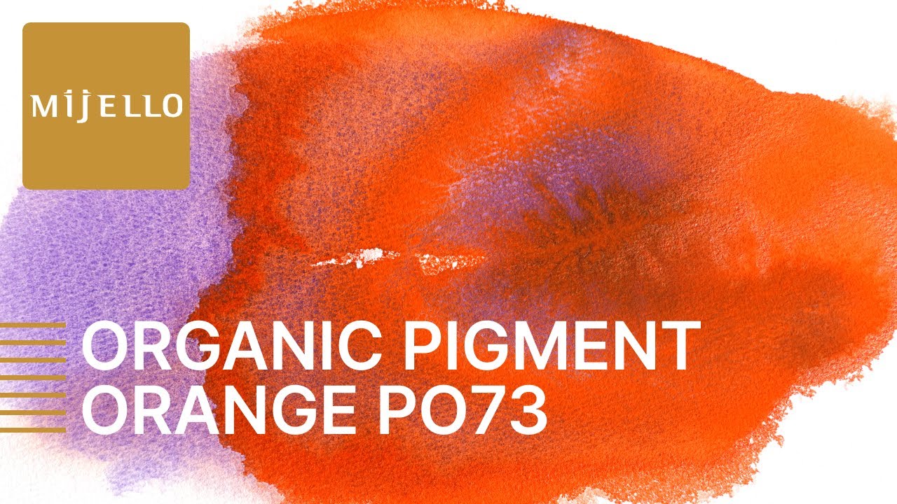 빛에 강하고 색이 쉽게 변하지 않는 Pigment Orange 73 (PO73) - YouTube