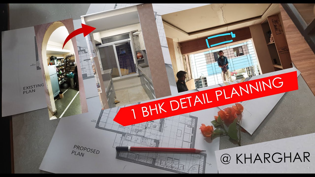 1 BHK Interior Design Detail Planning @ Kharghar | Interior Iosis by ...