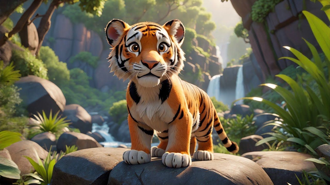 The Brave Little Tiger Aryan’s Jungle Adventure | Friendship and Growth ...