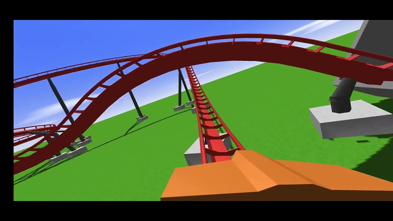 random roller coaster I made (ultimate coaster 2) - YouTube
