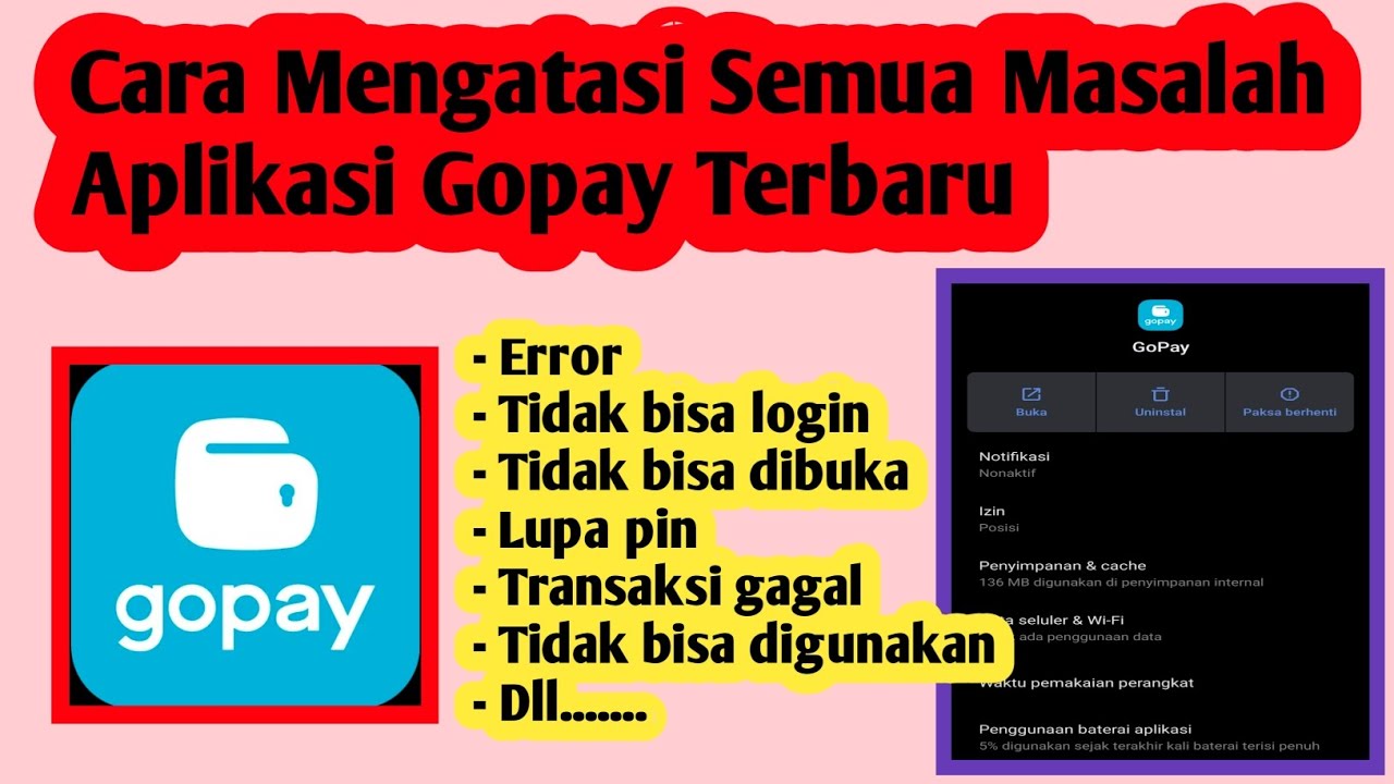 Cara Mengatasi Semua Masalah Pada Aplikasi Gopay | Cara Atasi Gopay ...
