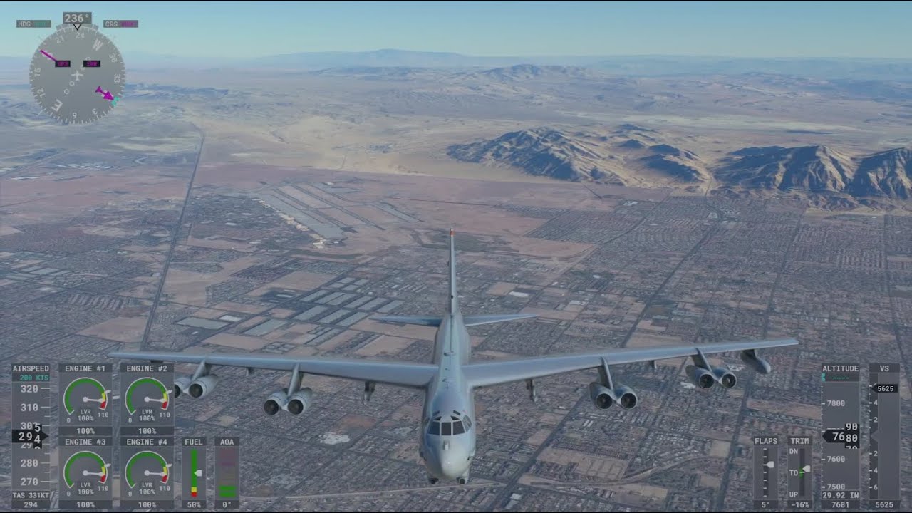 Microsoft Flight Simulator B-52 - YouTube